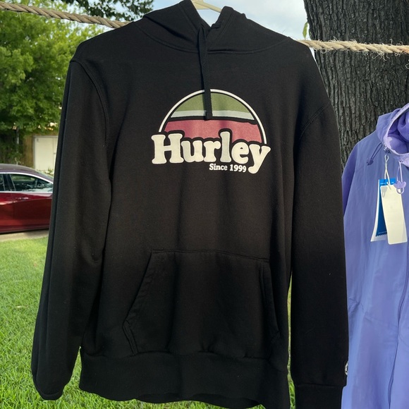 Hurley | Jackets & Coats | Hurley Logo Hoodie | Poshmark